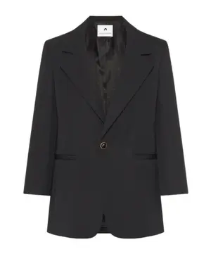 MARINE SERRE Twill Boxy Blazer