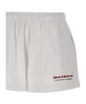 SPORTY  RICH Run Club Disco Logo-print Shorts