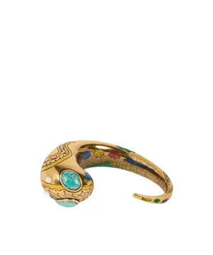 Etro Gold Opal Pearl Cuff Bracelet