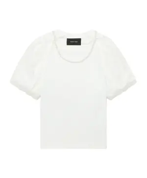 Simone Rocha Beaded Puff Sleeve Top