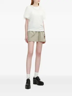 Simone Rocha Beaded Puff Sleeve Top