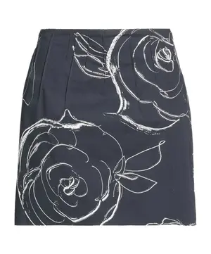 Marni Floral Print Flared Poplin Skirt