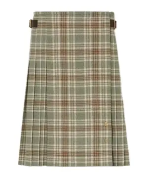 Loro Piana Milda Plaid Skirt