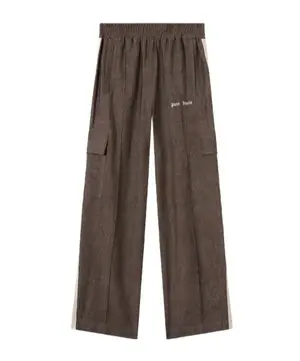 Palm Angels Logo-embroidered Track Trousers - Brown