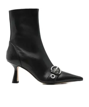 AeydĒ 80mm Buckle-detail Pointed-toe Boots