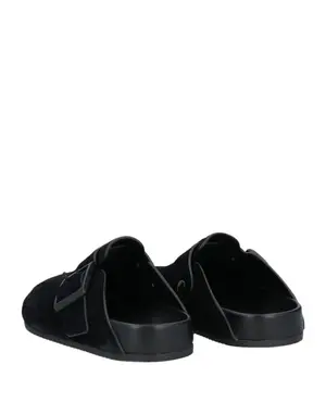 Balenciaga Suede Mules With Round Toe - Black