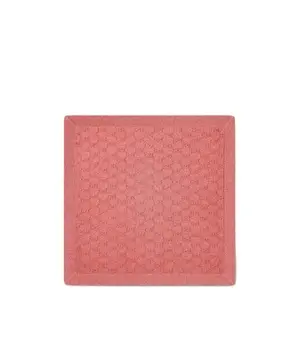 Gucci Baby Gg Cotton Jacquard Blanket - Red