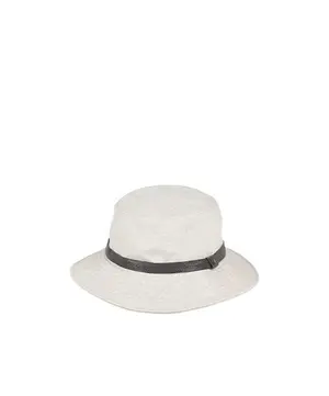 Brunello Cucinelli Solid Color Medium Brim Bucket Hat - White