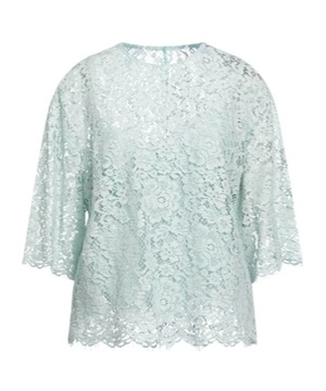 Dolce & Gabbana Solidcolor Lace Top - White