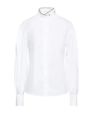 Brunello Cucinelli Solid Color Shirts - White