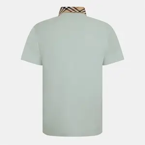 Burberry Check Cotton Cody Polo Shirt - Gray