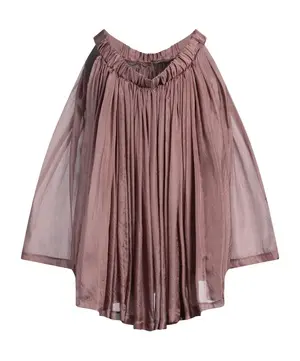 Rick Owens Sleeveless Off-shoulder Chiffon Dress