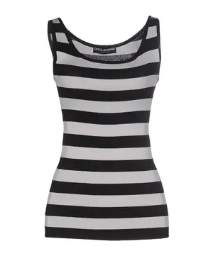 DOLCE & GABBANA Dolce & Gabbana Striped Sleeveless Knit Top
