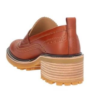 Chloé Leather Loafers With Block Heel