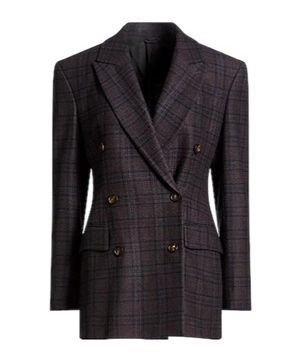 Brunello Cucinelli Plaid Double-breasted Blazer