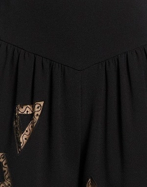 Chloé Tapered Trousers With Geometric Appliqu