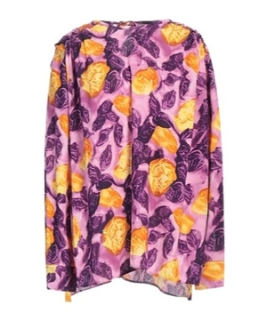 Marni Floral Print Long Sleeve Top - Purple