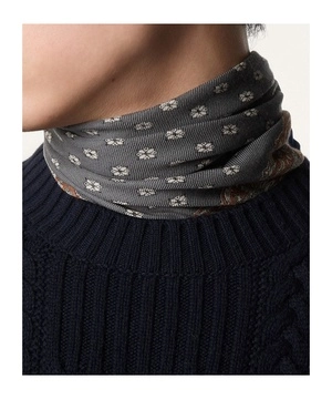 Loro Piana Cornice Di Cardigen Foulard 60x60 - Gray/navy Blue