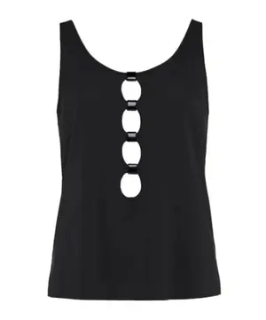 ERES Sleeveless Cutout Top - Black