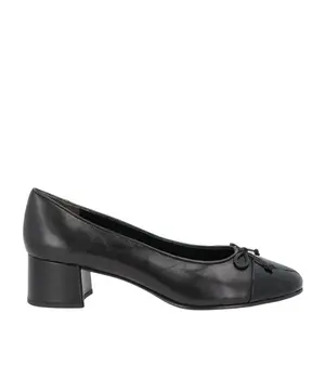 Tory Burch Two-tone Leather Pumps With Block Heel