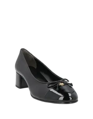 Tory Burch Two-tone Leather Pumps With Block Heel