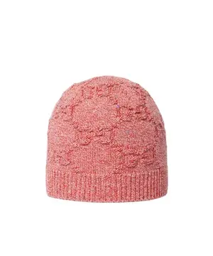 Gucci Baby Gg Cotton Jacquard Hat - Red