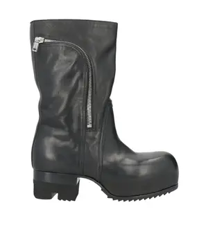 Rick Owens Leather Zip Up Boots