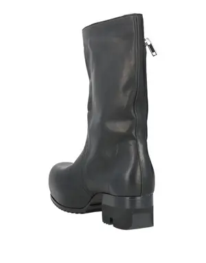 Rick Owens Leather Zip Up Boots