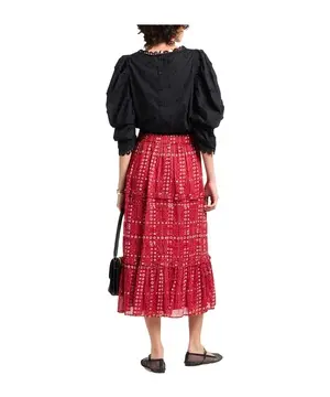 Farm Rio Loose Three-quarter Sleeve Top