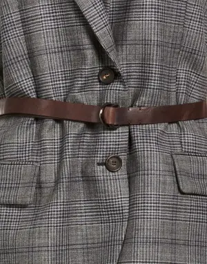 Brunello Cucinelli Sleeveless Plaid Blazer