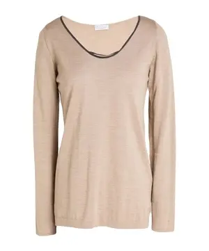Brunello Cucinelli Solid Color Jumpers - Khaki