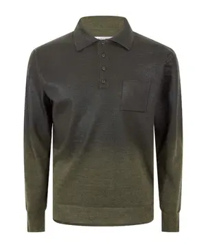 MAISON MARGIELA Mmm Foil Knit Polo Sn61 - Black