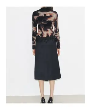 Tory Burch Embellished Cotton Top - Black/brown