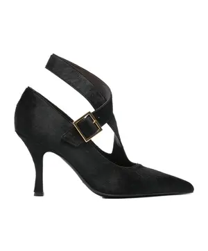 Khaite Buckle High Heels - Black