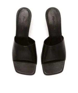 J.W.ANDERSON Leather Sandals With Chain Embellished Heels