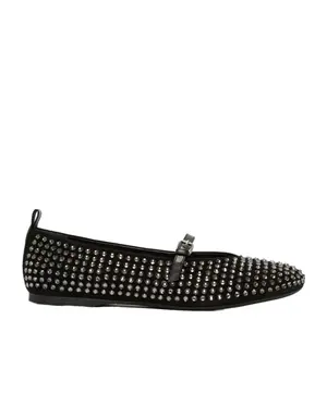 J.W.ANDERSON Crystal-embellished Buckle Ballet Flats - Black