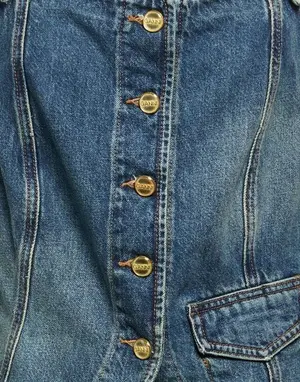 GANNI Denim Sleeveless Top