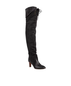 Chloé Solid Color Round-toe Tall Boots