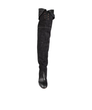 Chloé Solid Color Round-toe Tall Boots