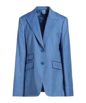 Max Mara Single Breasted Blazers - Blue