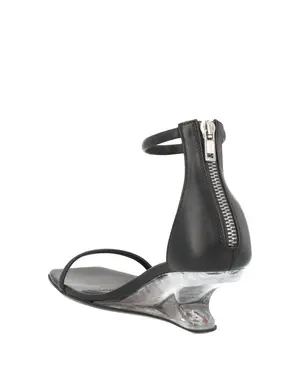 Rick Owens Sculptural Heel Slingback Sandals