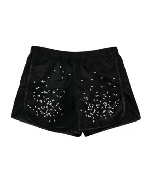 DOUBLET Spilled Rice Elastic Waist Shorts - Black