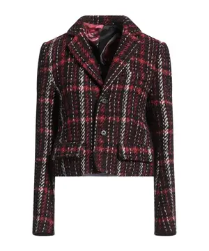 Marni Single-breasted Plaid Flannel Blazer