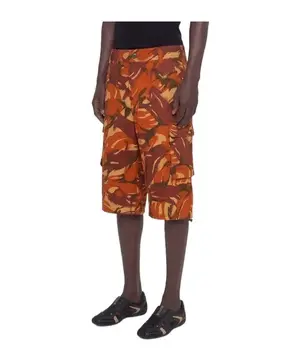 Martine Rose Camouflage Cargo Shorts - Brown