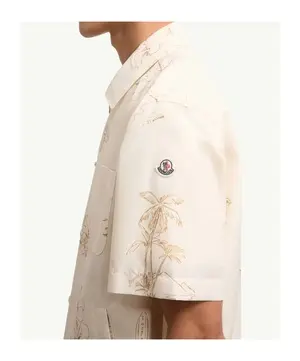 Moncler Surf Print Short Sleeve Shirt
