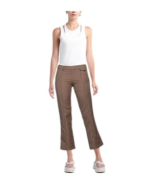 Marni Checked Cropped Tailored Trousers
