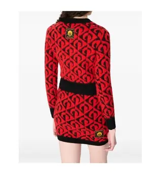 MARINE SERRE Geometric Print Crew Neck Sweater