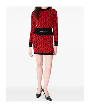 MARINE SERRE Geometric Print Crew Neck Sweater