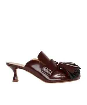 J.W.ANDERSON Tassel-detail Leather Mules - Brown