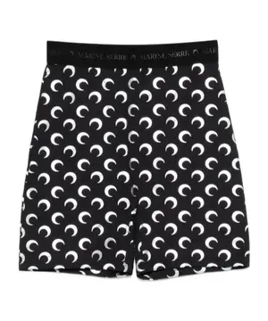 MARINE SERRE Moon Printed Shorts - Black